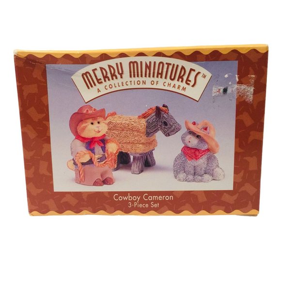Hallmark | Holiday | Hallmark Merry Miniatures 996 Personalities Cowboy ...